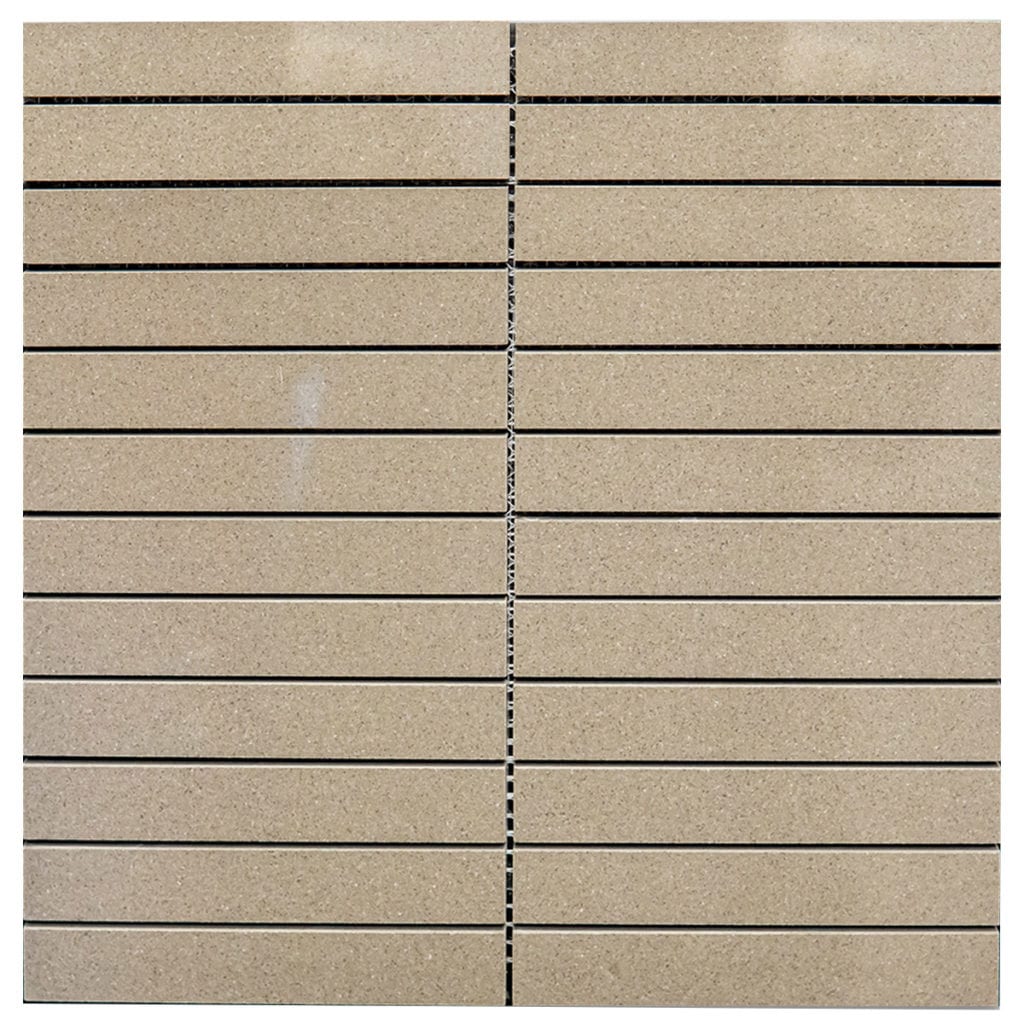 GERMANIA 1X4 DARK GREY 12"X12" SHEET - Agate Tile & Stone