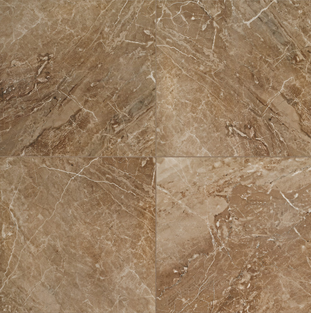 VERSACE MARBLE MARRONE LAPPATO 24"X24" - Agate Tile & Stone