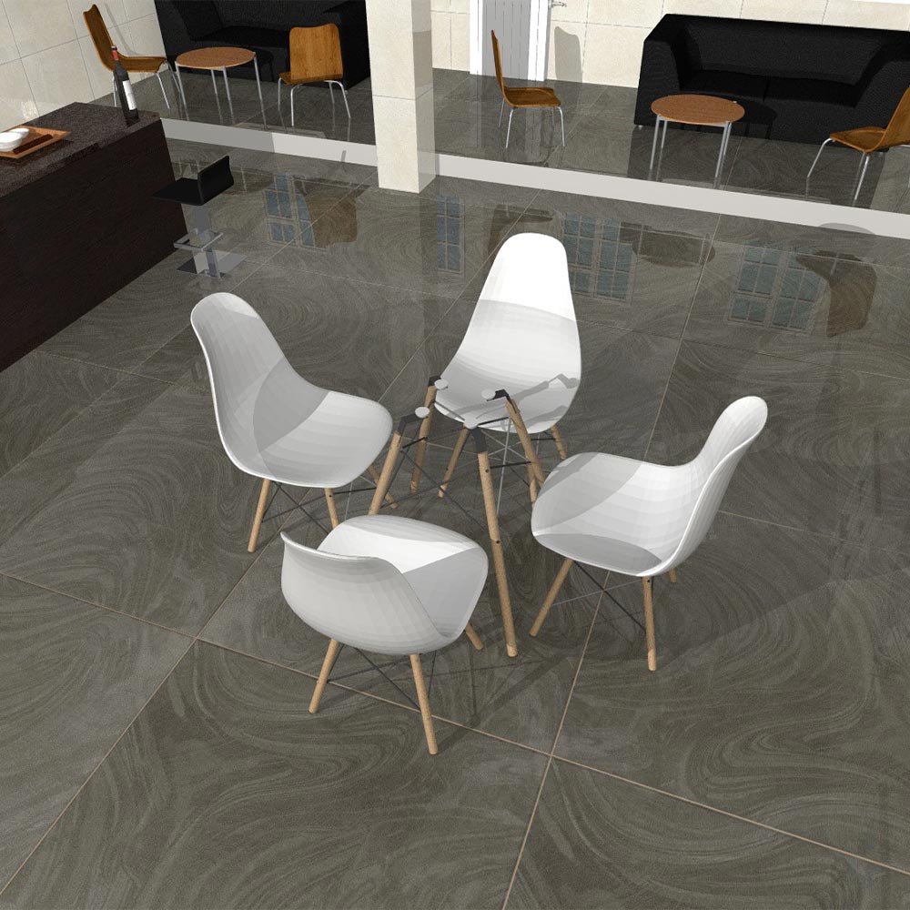 5TH AVENUE CHOCOLATE WAVES LAPPATO 24"X24" - Agate Tile & Stone