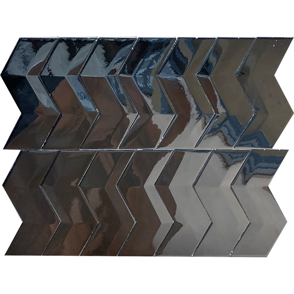 BING 3D-S BLACK GLOSSY 5"X9" - Agate Tile & Stone