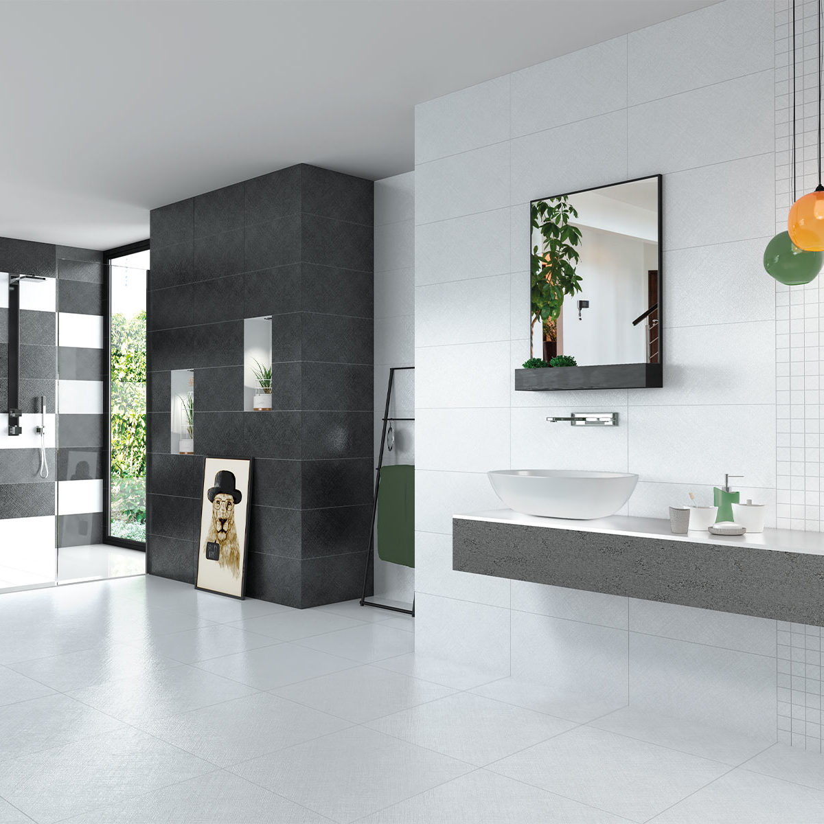 HARLEY LUX GRAPHITE 12"X12" - Agate Tile & Stone